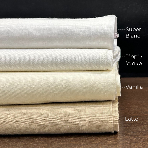 Linen fabric Milky White,Beige Medium Weight fabric ,Fabric by the yard ...