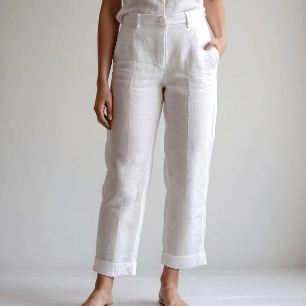 Pure Linen Pants for Women IRIS | Elegant & Breathable